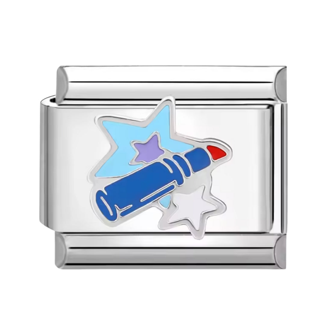 Italian Charm labial estrellas – Branchée Joyería